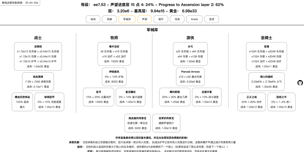 增量冒险（Incremental Adventures）-Git游戏-gityx.com-文字放置摸鱼挂机游戏大全