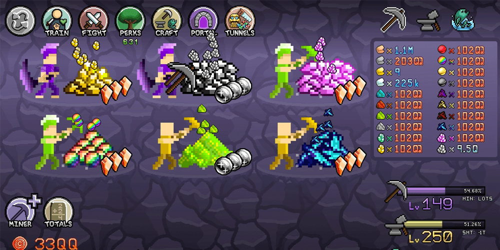 Idle Skilling（技能放置）Steam英文放置-Git游戏-gityx.com-文字放置摸鱼挂机游戏大全